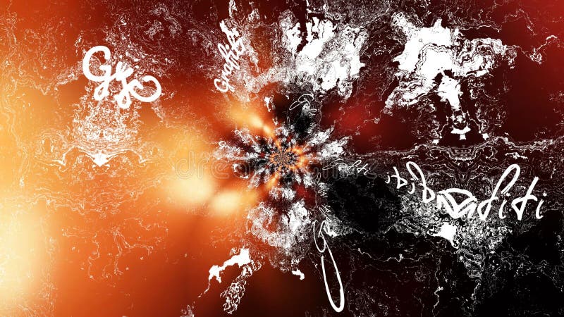 Letters and Words Abstract Art Stock Image - Image of lettera, words ...