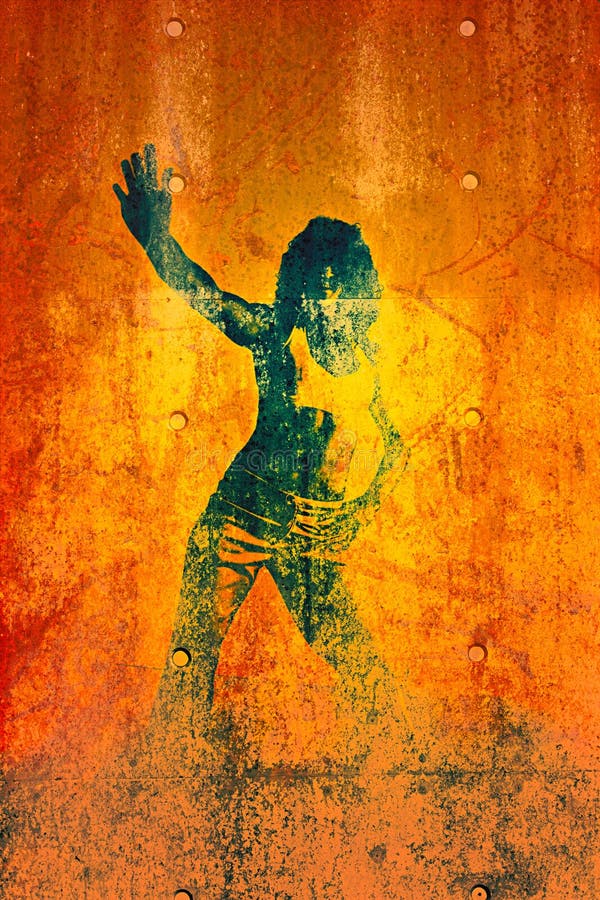 Grafitti stock photo. Image of shadow, figure, movement - 50033558