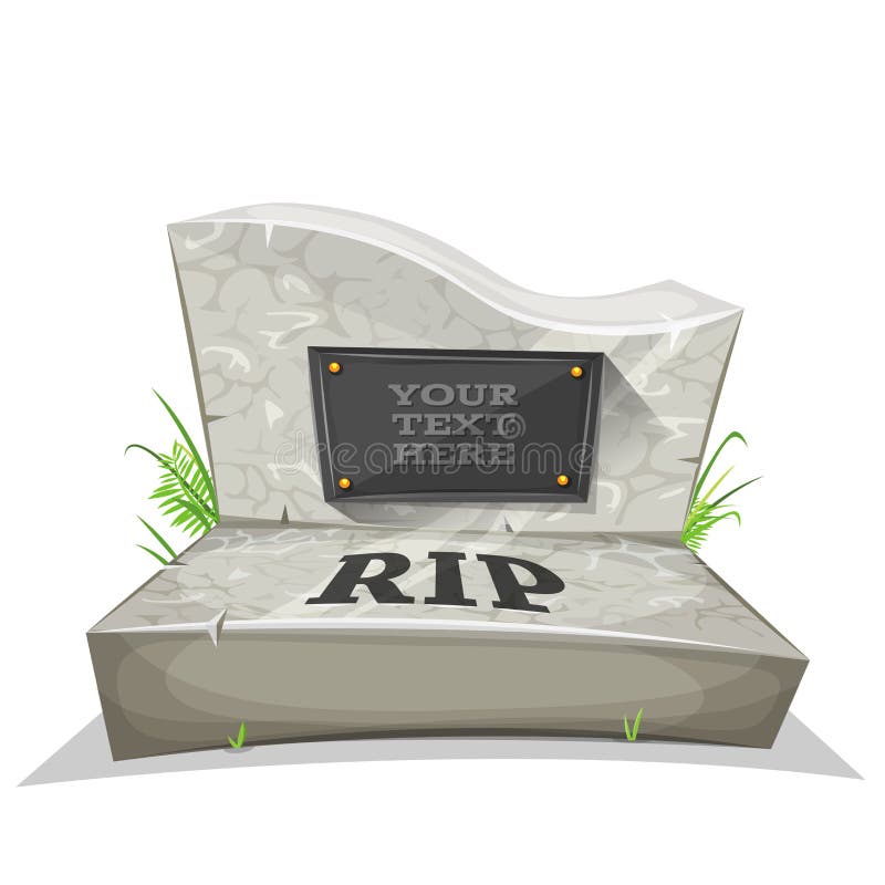 Grafsteen Met RIP-Inschrijving Vector Illustratie - Illustration of ...