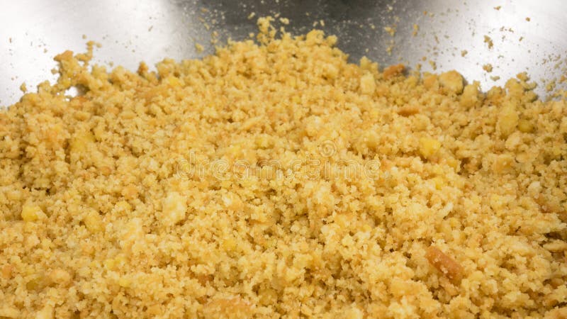 The Graham Cracker Crust Mix with Melted Butter Stock Image - Image of ...