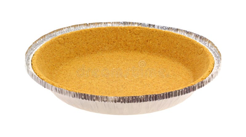 Graham Cracker Pie Crust Side View Stock Image - Image of product ...