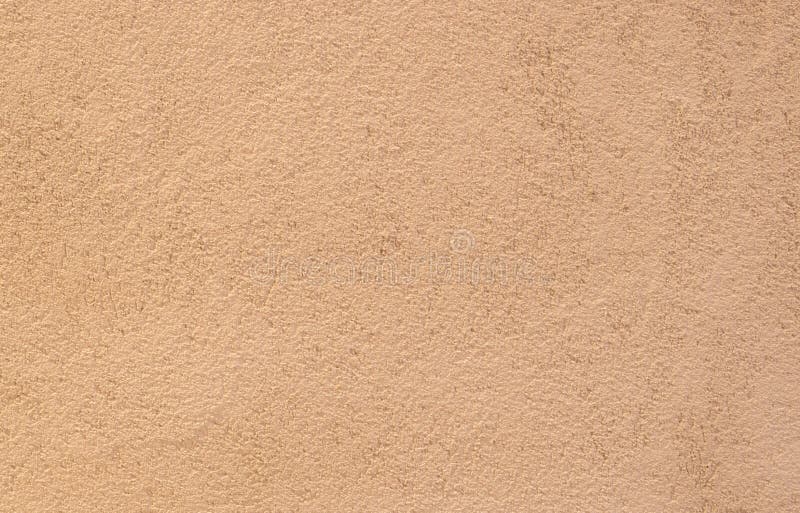 Rough Grainy Painted Sand Colored Plaster Wall Background. Stock Photo ...