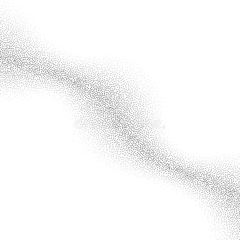 Grain Circle Gradient. Stippled Round Shape. Radial Stochastic Dotwork ...