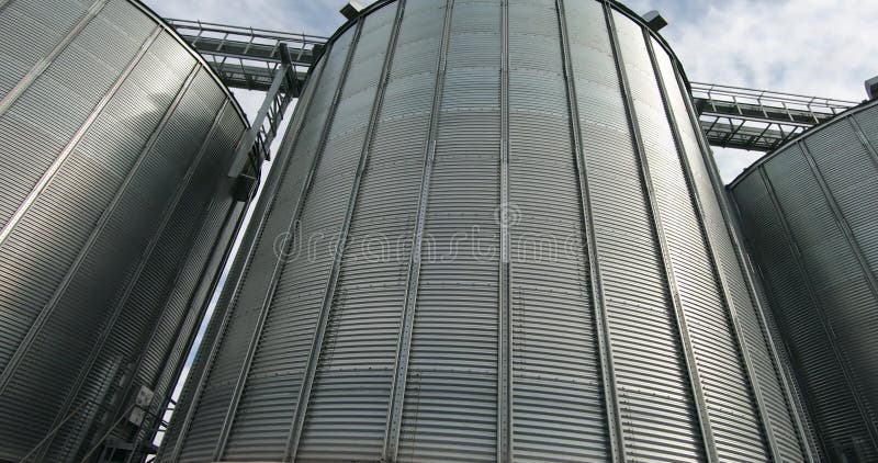 Grain Dryer Containers. a Plant for Processing and Harvesting Animal ...