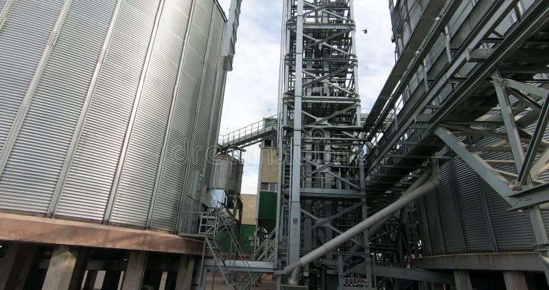 Grain Dryer Containers. a Plant for Processing and Harvesting Animal ...