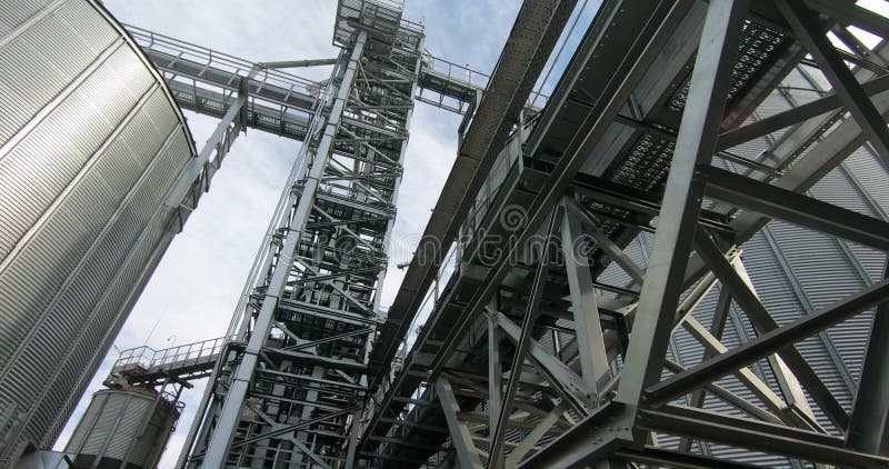 Grain Dryer Containers. a Plant for Processing and Harvesting Animal ...