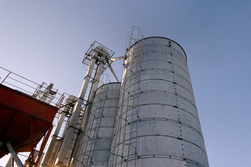 Grain drying system stock photo. Image of agriculture - 81429652