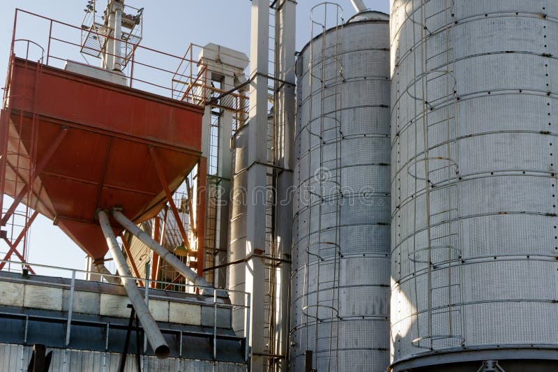 Grain drying system stock photo. Image of agriculture - 81429690