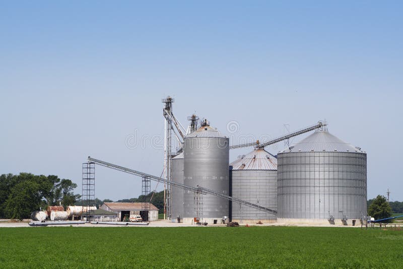 Grain Silo Chute stock image. Image of storage, metal, large - 48047