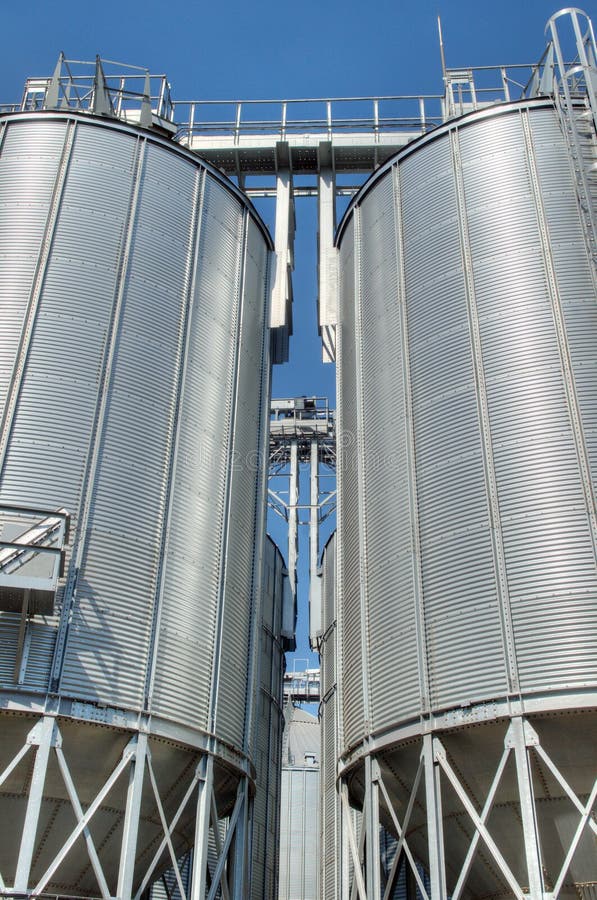 Grain Elevators stock image. Image of grain, assemble - 35390221