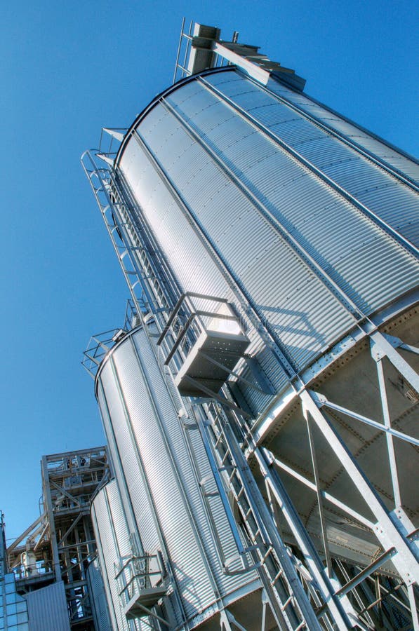 Grain Elevators stock image. Image of ground, design - 35390221