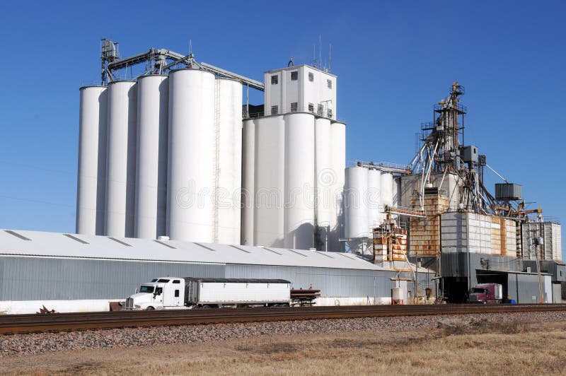 Grain facility stock photo. Image of structure, grain - 7891236