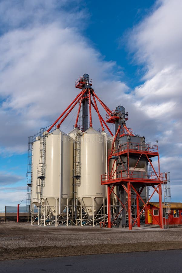 Grain Handling Facility, Alberta Editorial Stock Image - Image of ...