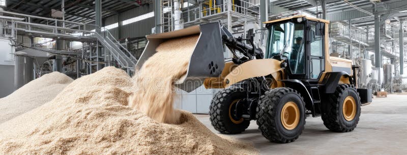 Grain is Loaded from a Front-loading Hourglass into a Large Storage ...