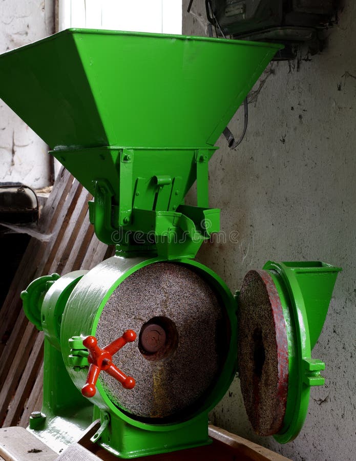 Grain Mill Electric Small Portable Stock Image - Image of flour ...