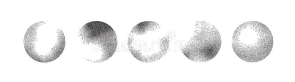 Grain Noise Dot Sphere with Gradient Spray Pattern Background Vector ...