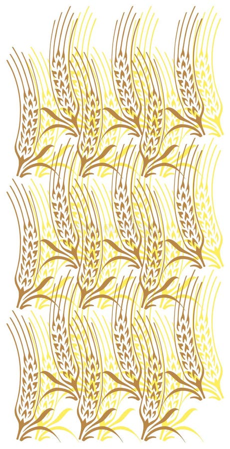 Grain pattern background stock vector. Illustration of wheat - 13785154