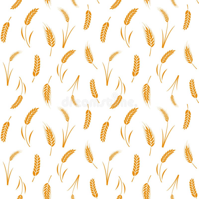 Grain Pattern. Seamless Texture for Wheat Bread Packaging, Bakery Decor ...