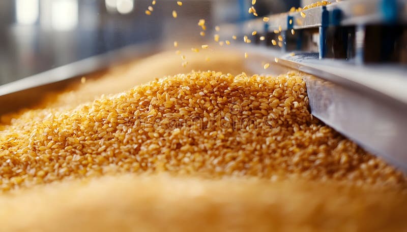 Grain Processing stock illustration. Illustration of equipment - 374719925