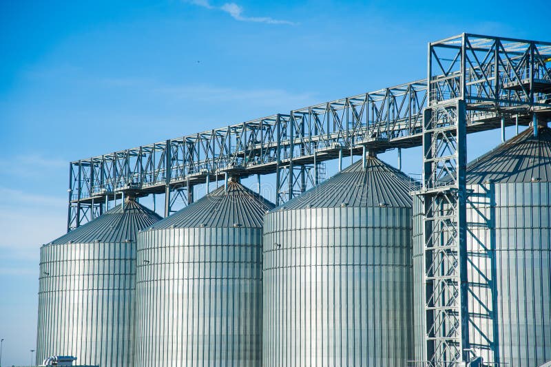 Grain processing facilit stock photo. Image of factory - 116028560