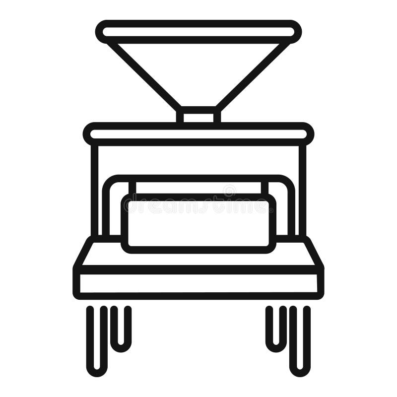 Grain Processing Machine for Food Production Line Icon Stock Vector ...