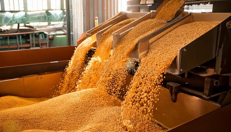 Grain processing stock image. Image of design, food - 361740053