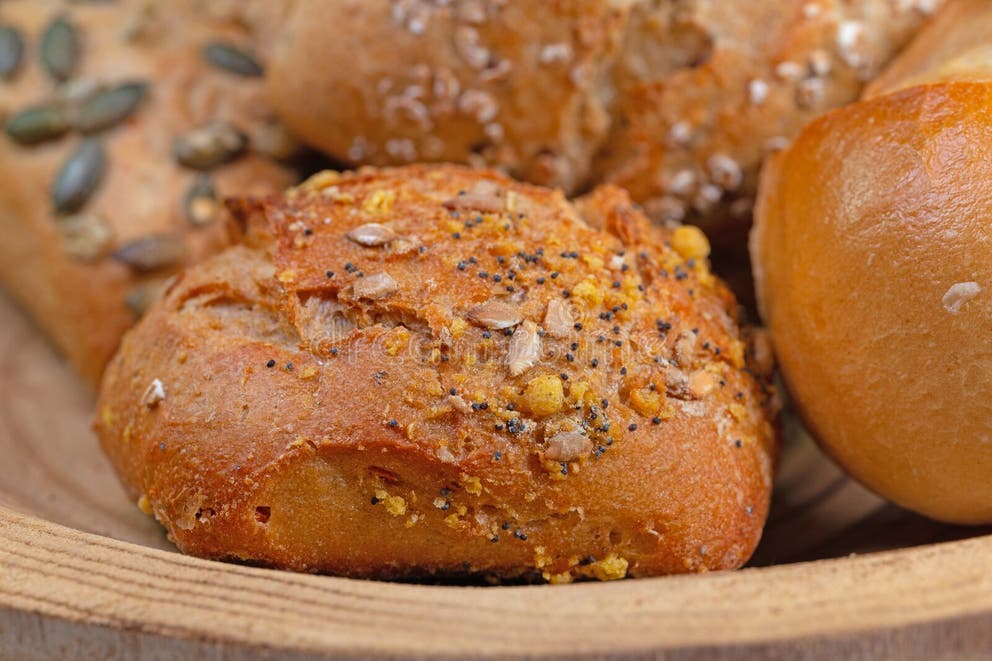 Grain roll in a close-up stock image. Image of rolls - 393806393