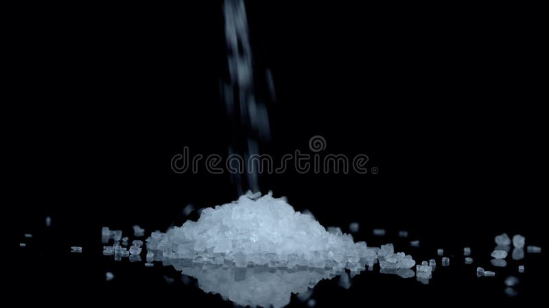 Grain of Salt in Slowmotion Stock Video - Video of seasoning, food ...