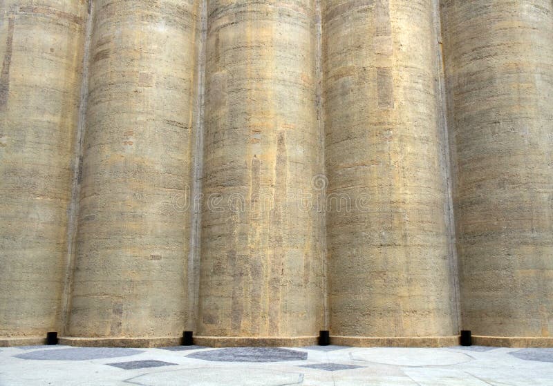 Grain Silo Abstract Close-up Stock Image - Image of tanks, business ...