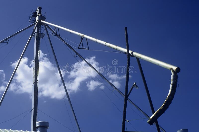 Grain Silo Chute stock image. Image of storage, metal, large - 48047
