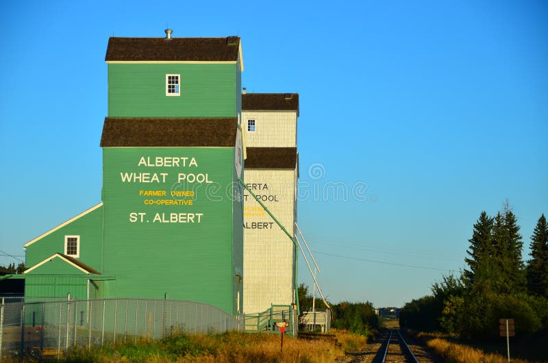 Grain Silos Canada stock photo. Image of summer, canada - 74982976