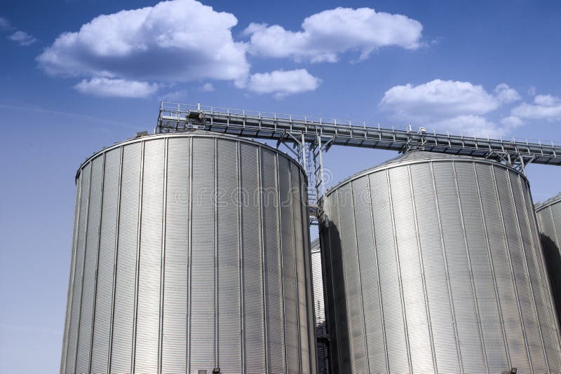 Silo stock photo. Image of mill, farm, blue, compartment - 15218450