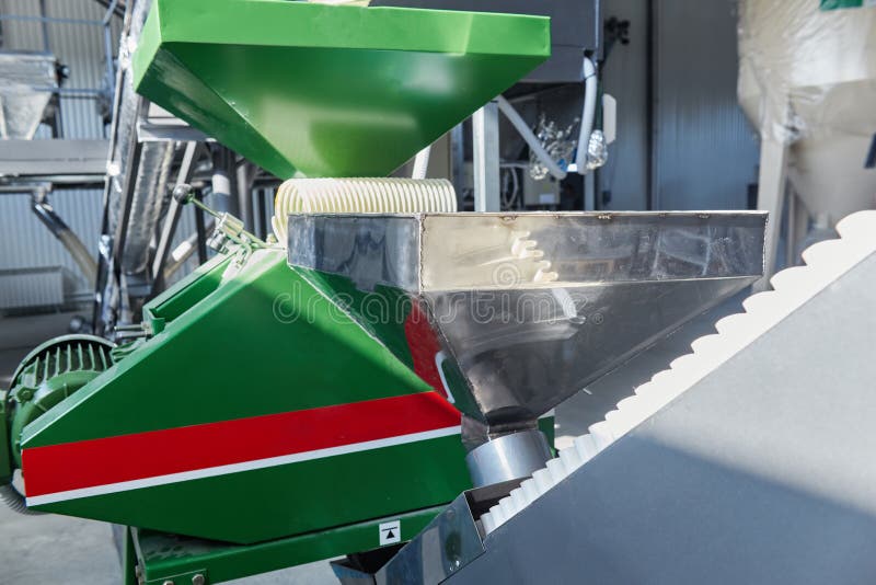 Grain Sorting Machine on the Factory Stock Photo - Image of nutrition ...