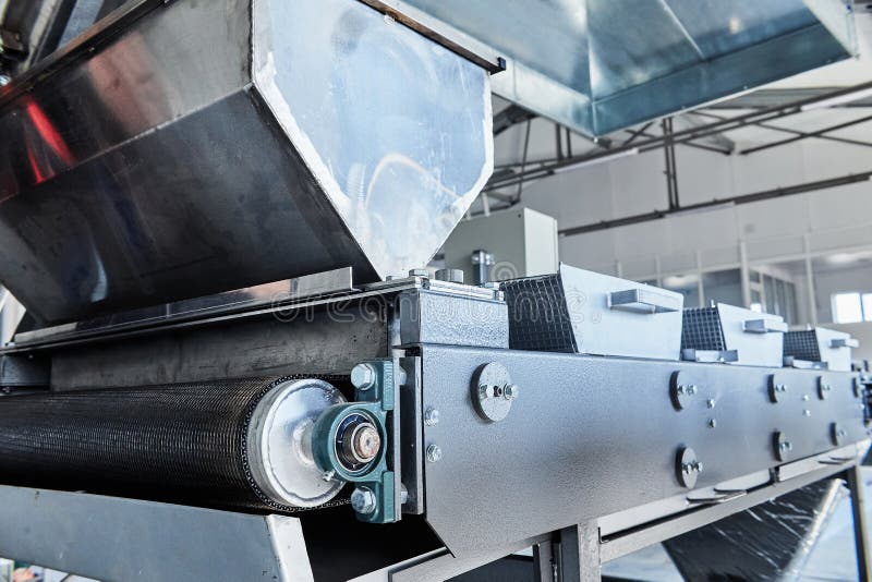 Grain Sorting Machine on the Factory Stock Photo - Image of working ...