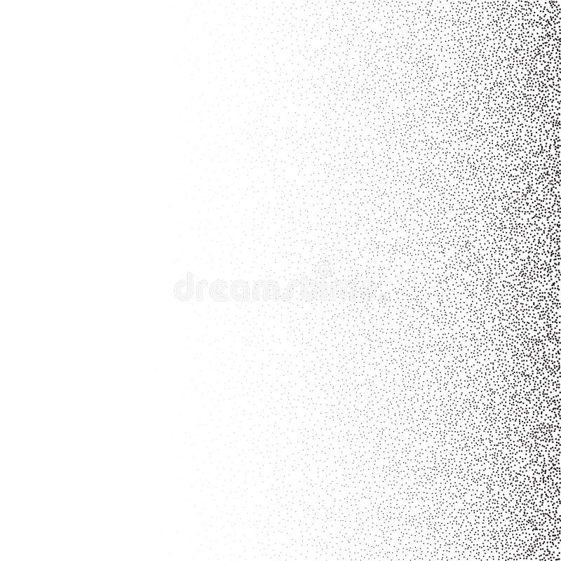Grain Stippled Gradient. Faded Stochastic Dotwork Texture. Random ...