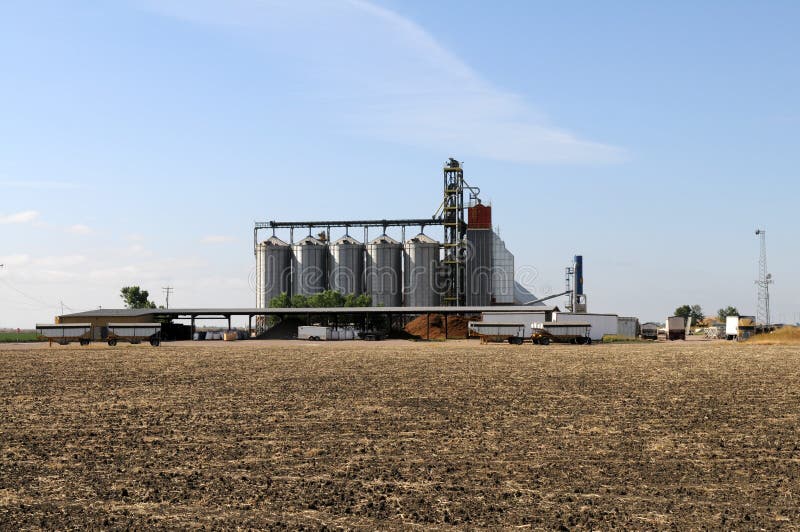 Grain storage stock image. Image of industry, fallow, california - 5297309