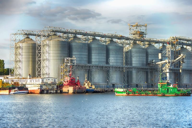 Grain Storage Complexes. Grain Plant for Storing and Drying Grain ...