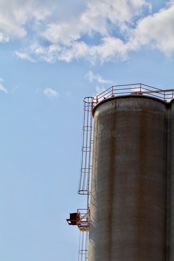 Grain storage towers stock image. Image of distillery - 99183169