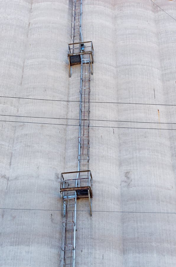 Silo Ladder stock photo. Image of grated, architecture - 14201276