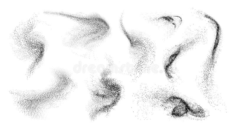 Grain Texture of Falling Wheat, Spray Splashes Stock Illustration ...