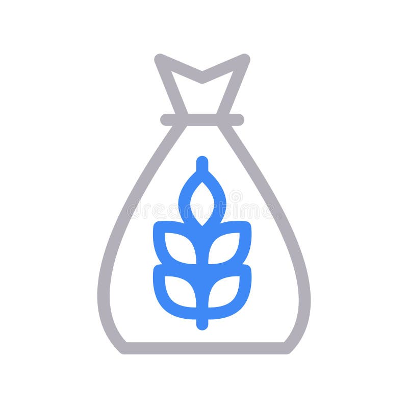 Grain Thin Color Line Vector Icon Stock Vector - Illustration of corn ...