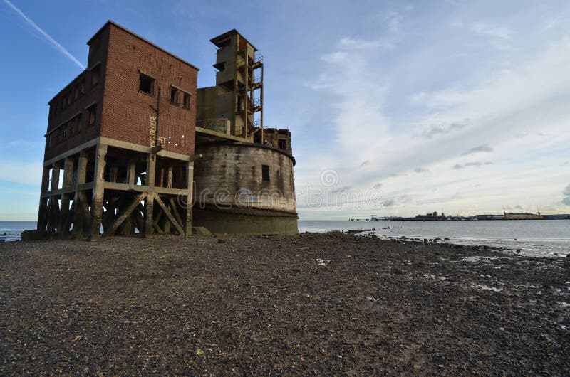 Grain Tower Battery stock image. Image of coast, causeway - 22941775