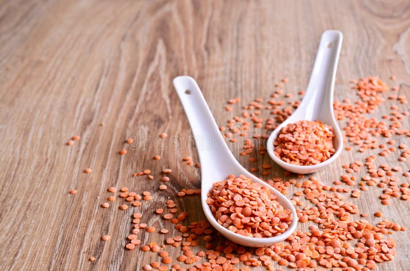 Grain uncooked red lentils stock photo. Image of health - 48736948
