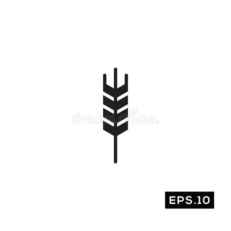 Grain Vector. Grain Symbol Silhouette Vector Stock Vector ...