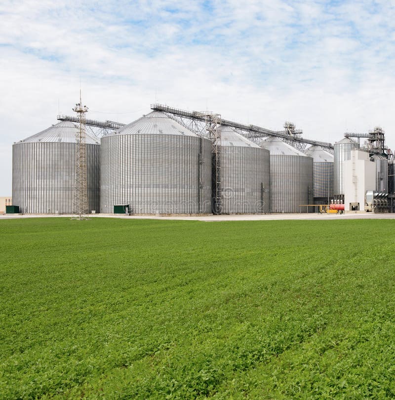 High Tech Industrial Buildings of Modern Plant for Storage and ...