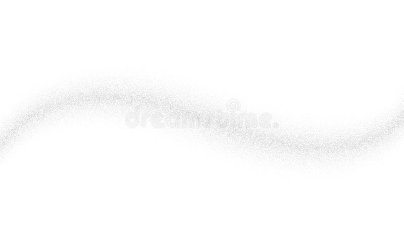 Grain Wave Background. Black Stipple Curve Line. Abstract Wavy Noise ...