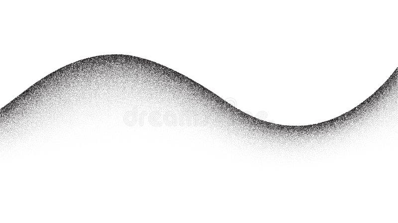 Grain Wave Background. Stippled Texture Hills. Abstract Landscape in ...