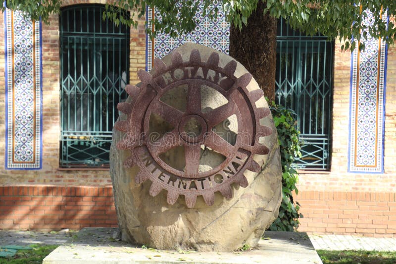 Grain Wheel Placed on a Stone Editorial Photography - Image of grain ...