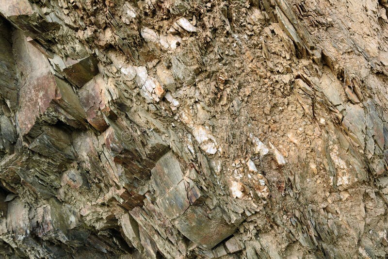 Grain White Quartzite Slate on a Layer. Stock Image - Image of ...