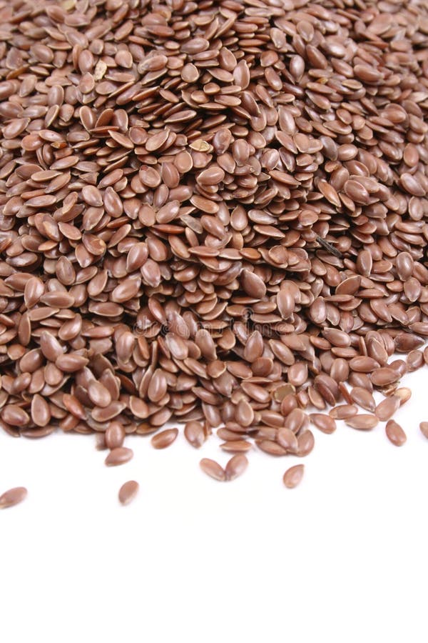 Graine de lin photo stock. Image du graines, cuisine, isolement - 2437320